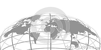 Globe Curved World Map Stock Image | CartoonDealer.com #177377461