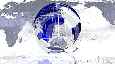 Globe rotating LOOP stock video. Video of concepts, globe - 42151679