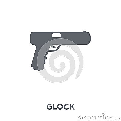 Glock Icon From Army Collection. Cartoon Vector | CartoonDealer.com ...