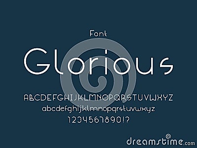 Glorious Font. Vector Alphabet | CartoonDealer.com #121255539
