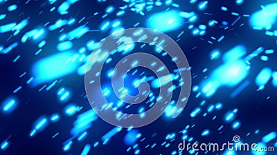 Glow Particles Fall Blue stock video. Video of background - 89861827