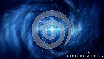 Blue Space Vortex with Starfield Loopable Motion Background Stock ...