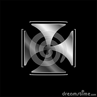 Glowing Cross Pattee Symbol Christianity Vector Illustration ...