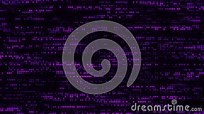 Flowing Matrix Digital Purple Dots Loop Motion Background Stock Video ...