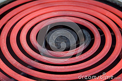 Glowing Hot Electric Range Oven Royalty Free Stock Photos - Image: 7609818