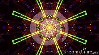 Glowing Cool Visual Effect 3d Illustration Dj Loop Stock Footage ...