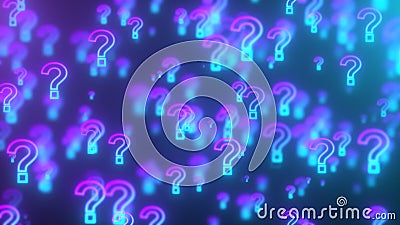 Glowing question marks stock video. Video of design - 247835579