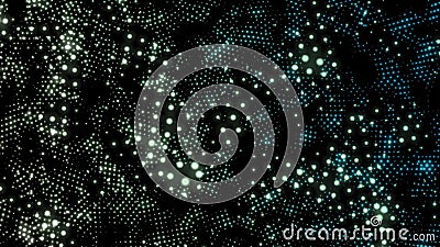 Glowing Star Particle in Random Direction 3D Render Abstract Background ...