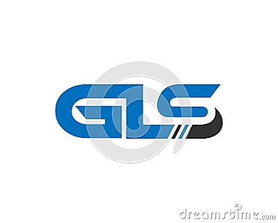 GLS Letter Unique Logo Design Cartoon Vector | CartoonDealer.com #253594941
