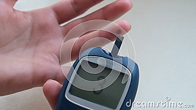 Glucometer Blood Test with Normal Range Stock Video - Video of test ...
