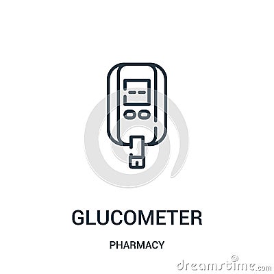 Glucometer Icon Vector From Pharmacy Collection. Thin Line Glucometer ...