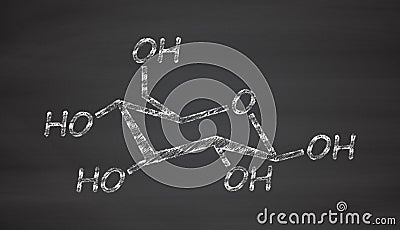 Glucose (D-glucose, Dextrose) Grape Sugar Molecule Royalty-Free Cartoon ...