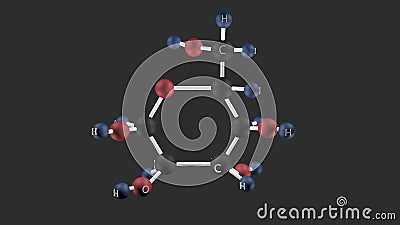 Glucose Molecular Structure Stock Video - Video of scientific, particle ...