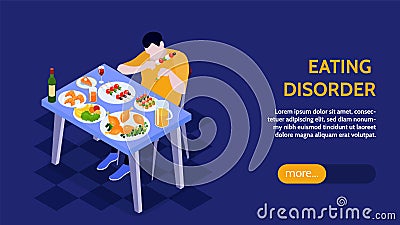 Gluttony Horizontal Banner Cartoon Vector | CartoonDealer.com #225977413