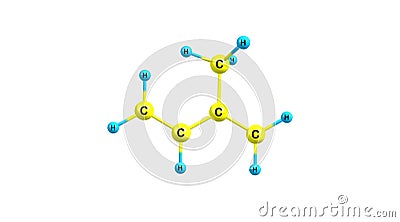 Glycerol Molecular Structure Isolated On White Royalty-Free Cartoon ...