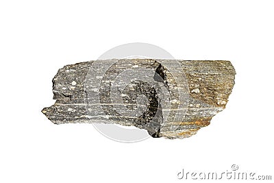 Sample Of Gneiss Metamorphic Rock Isolated On White Background. Royalty ...