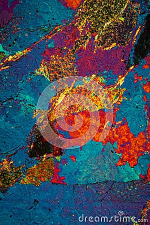 Gneiss Metamorphic Rock Under The Microscope Royalty-Free Stock ...
