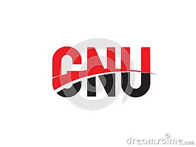 GNU Letter Initial Logo Design Vector Illustration | CartoonDealer.com ...
