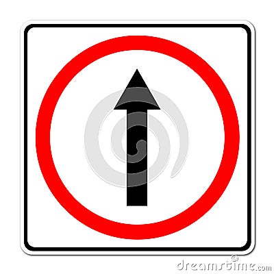 Go Ahead The Way ,forward Sign Stock Image - Image: 25795141