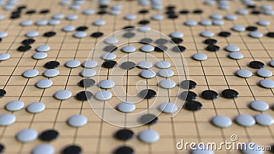 Go Game. Strategy or Tactics Related Loopable Animation Stock Footage ...