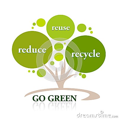 Go Green Stock Vector - Image: 43588140