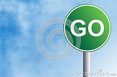 Go Sign Stock Illustration | CartoonDealer.com #55906