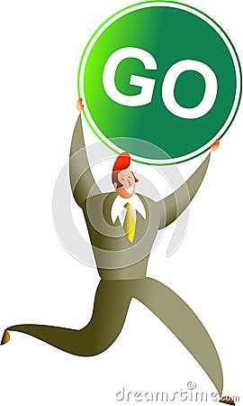 Go Success Royalty-Free Cartoon | CartoonDealer.com #1289801