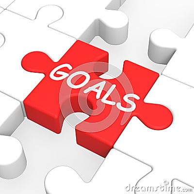 Goals Puzzle Showing Aspiration Targets Royalty-Free Stock Photo ...