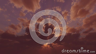 God ray sunset clouds 4k stock footage. Video of abstract - 267575346