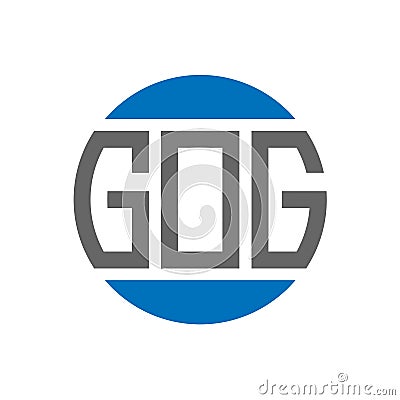 GOG Letter Logo Design On White Background. GOG Creative Initials ...