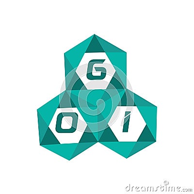 GOI Creative Minimalist Letter Logo. GOI Unique Vector Initials ...