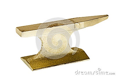 Gold Anvil Stock Images - Image: 30038454