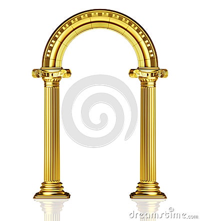 Gold Arch Stock Image - Image: 29309201