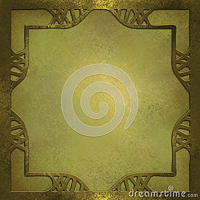 Gold Background With Design Frame Stock Photography | CartoonDealer.com ...