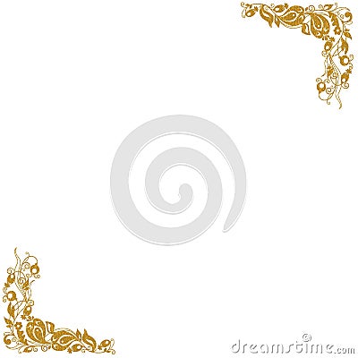 Gold Decorative Corners Royalty Free Stock Photo - Image: 22096245
