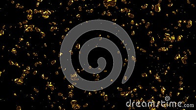 Gold Diamond Particle Loop Background Animation Stock Footage - Video ...