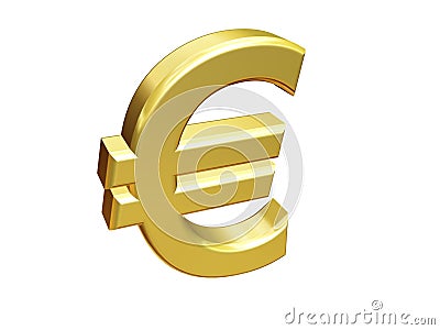 Gold Euro Sign Stock Image - Image: 2134951