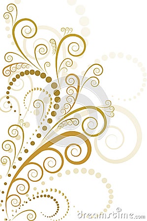 Gold Floral Design Royalty Free Stock Images - Image: 8185489