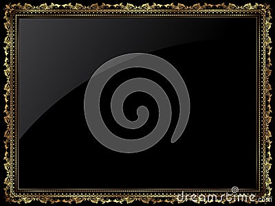 Gold Frame Cartoon Vector | CartoonDealer.com #18744757