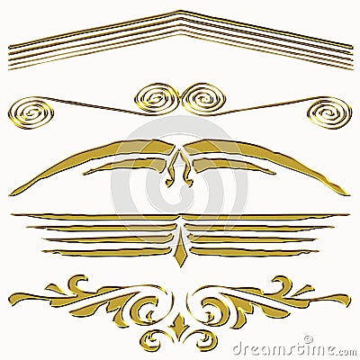 Gold Header Ornament Royalty Free Stock Photography - Image: 6913977