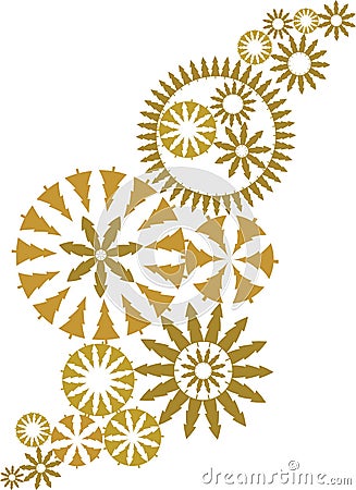 Gold Ornate Christmas Design Vector Royalty Free Stock Photo - Image ...
