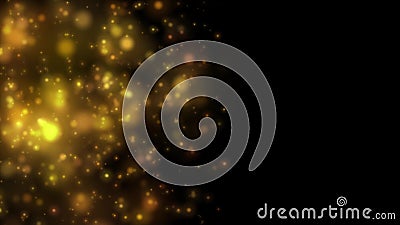 Gold Particles Horizontal Movement Background Animation Stock Video ...