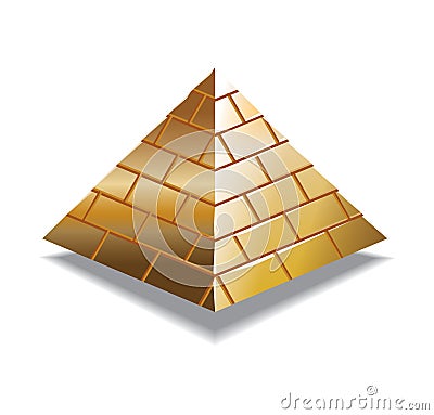Gold Pyramid Royalty Free Stock Photography - Image: 18828357