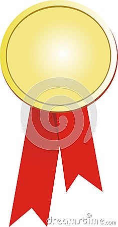 Gold Seal And Red Ribbon Royalty Free Stock Images - Image: 13635889