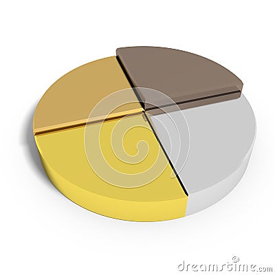 Gold Silver Bronze Pie Chart Royalty-Free Stock Photo | CartoonDealer ...