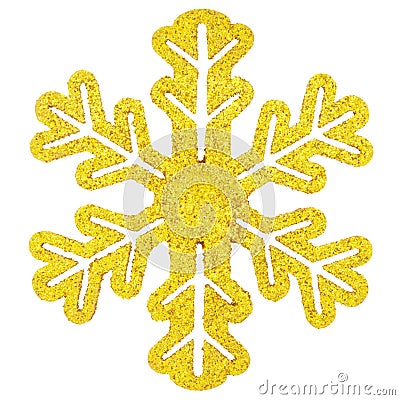 Gold Snowflake Royalty Free Stock Image - Image: 17128256