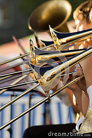 Gold Trombones Royalty Free Stock Photo - Image: 7771255