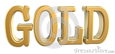 Gold Word Royalty Free Stock Images - Image: 4090649