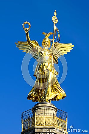 Berlin angel stock image. Image of gold, deutschland - 30178479