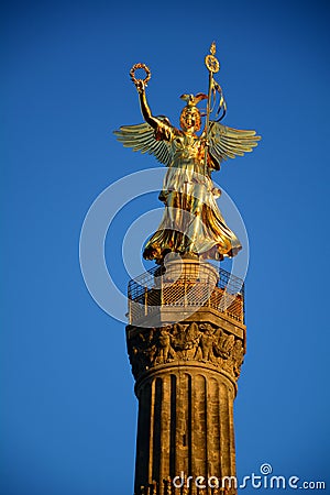 Berlin angel stock image. Image of gold, deutschland - 30178479